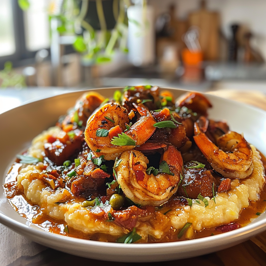 Flavor-Packed Cajun Shrimp and Grits