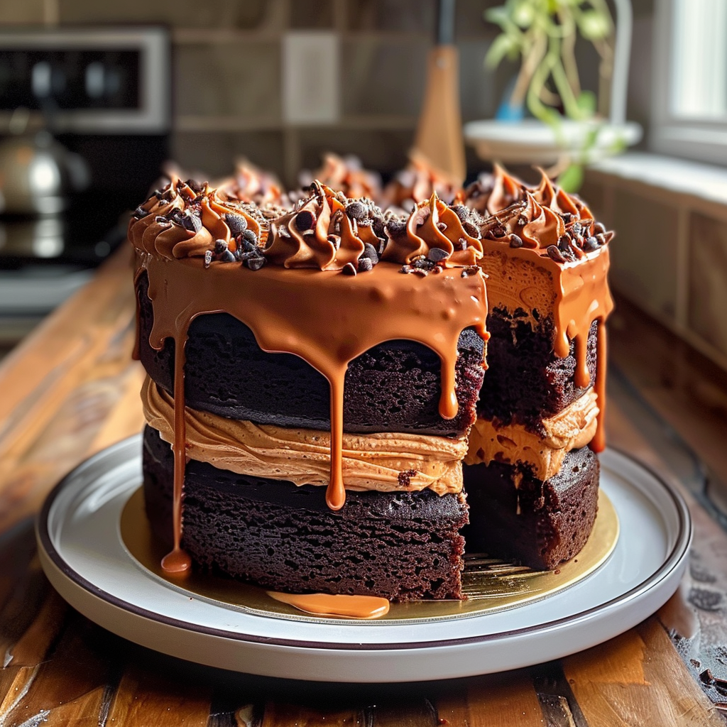 Moist Halloween Chocolate Layer Cake with Creamy Buttercream