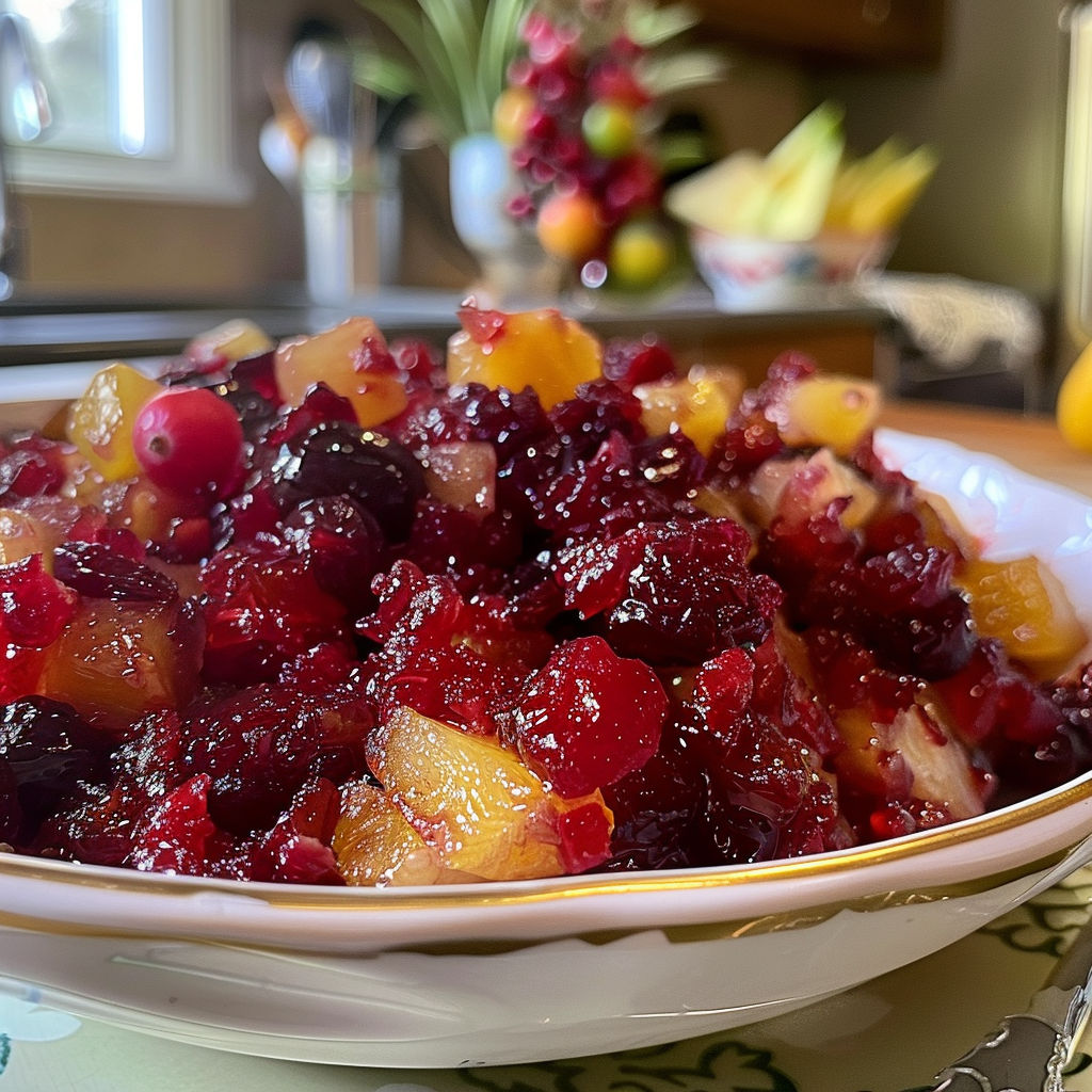 Festive Cranberry and Pineapple Relish