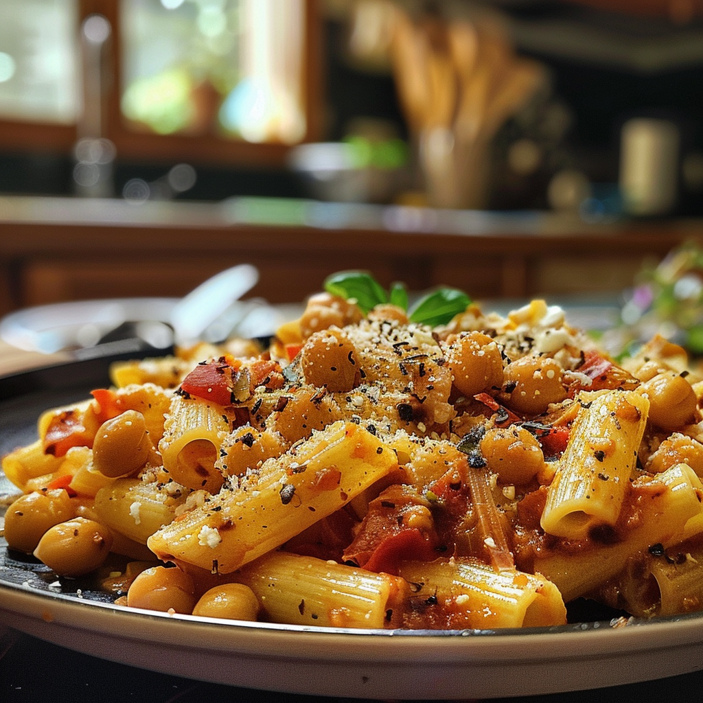 Irresistible Easy Baked Feta Pasta with Chickpeas