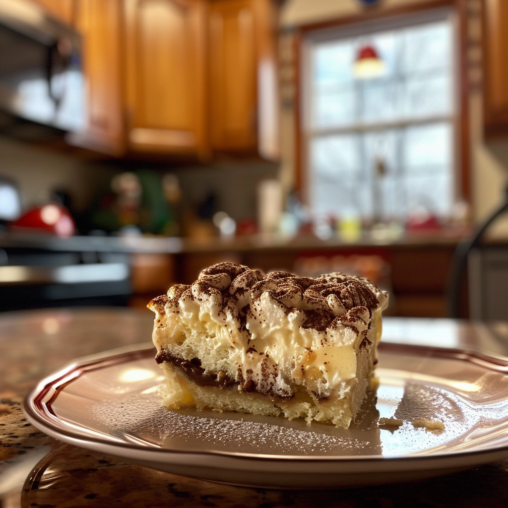 Eggnog Poke Cake Treat