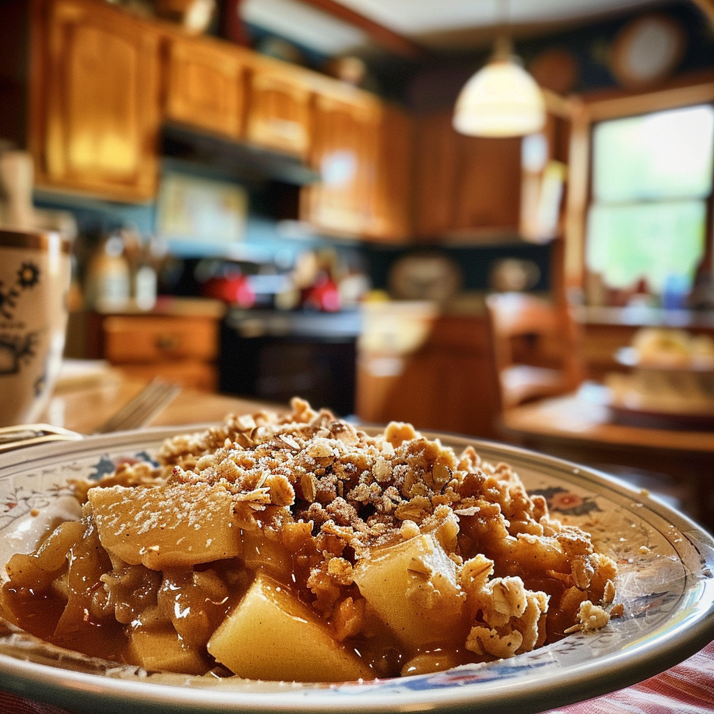 Oat Dutch Oven Apple Crisp