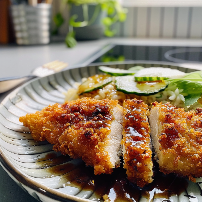 Crunchy Oven-Baked Chicken Katsu