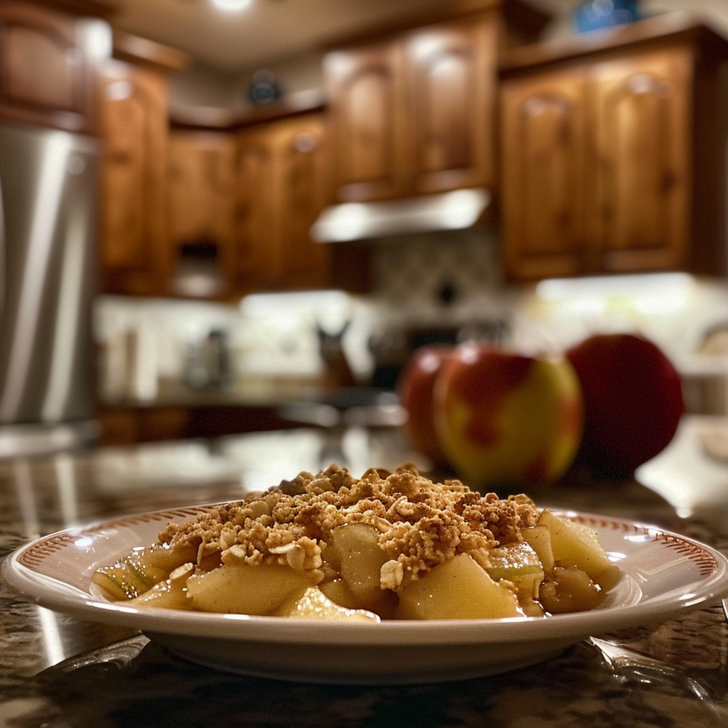 Oat Dutch Oven Apple Crisp