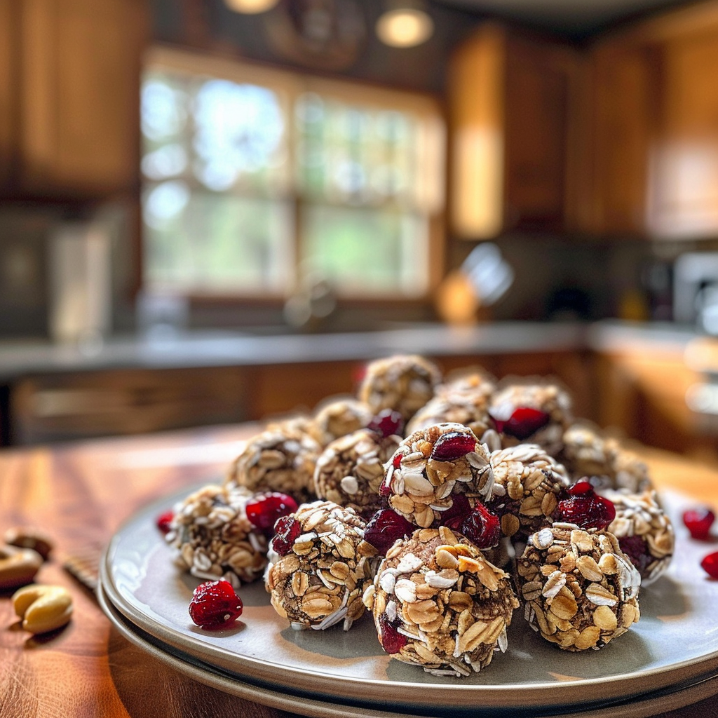 Ultimate Salted Cashew Energy Bites with Cranberries